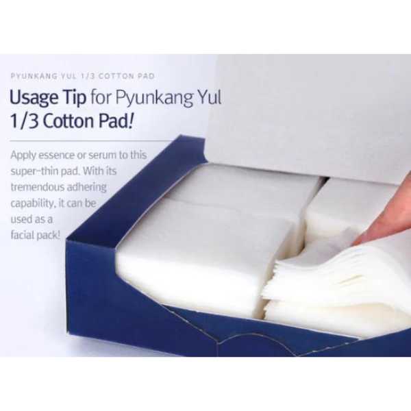 Pyunkang yul 1/3 cotton pad, 160buc (Pulp-Rayon) - Skinguru