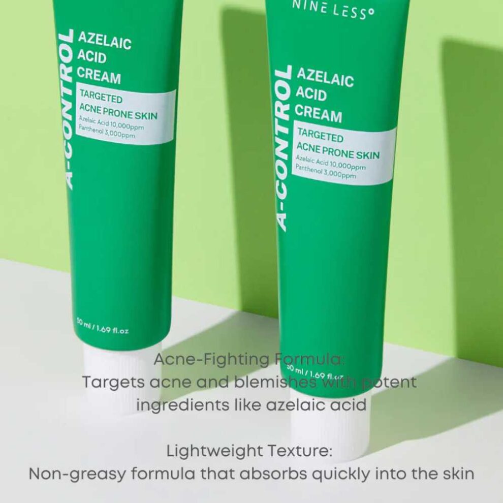 Nine Less A-Control Azelaic Acid Cream, 50ml - Skinguru